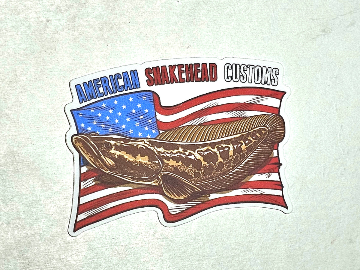 Northern Snakehead Flag sticker – American Snakehead Customs LLC