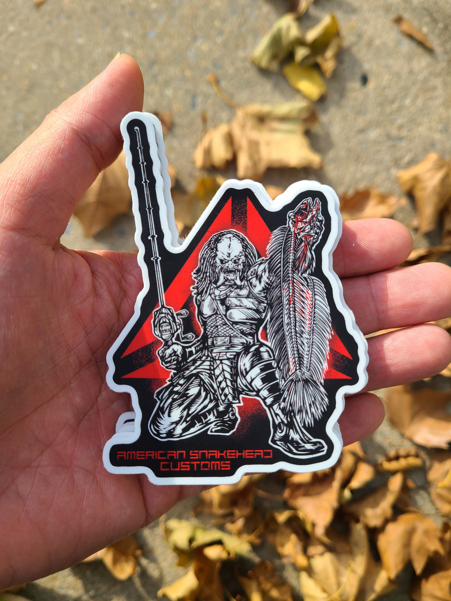 Snek Hunter Sticker – American Snakehead Customs LLC