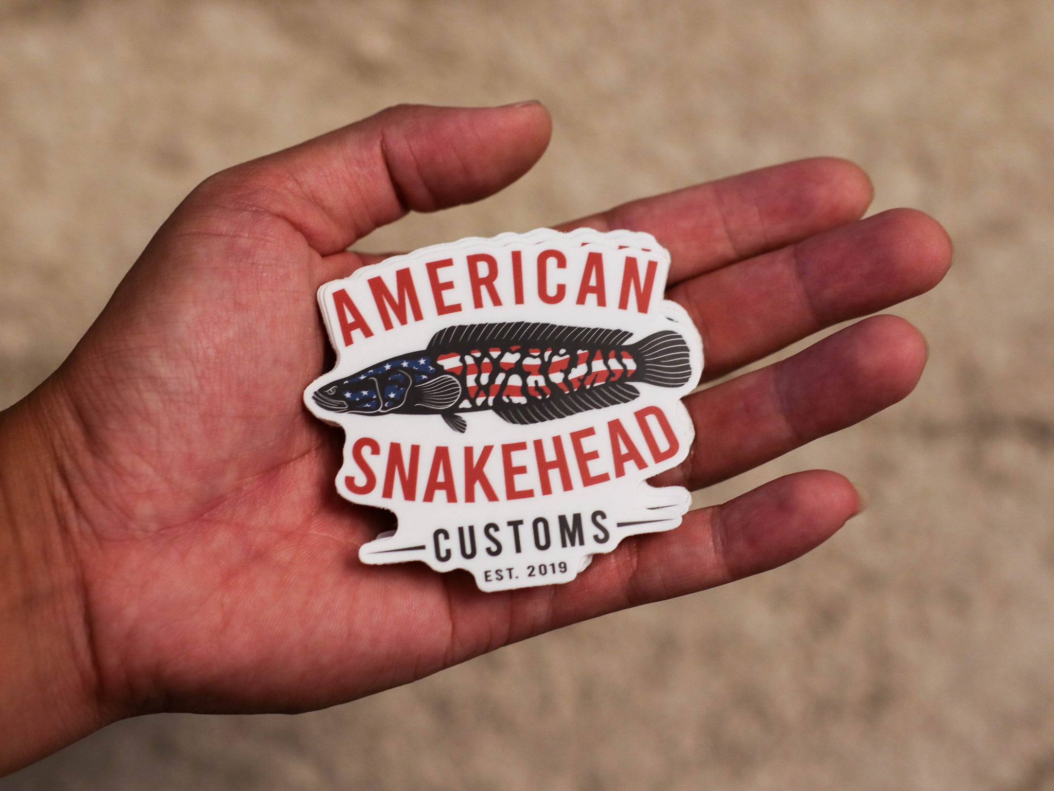 American Snakehead Customs Sticker – American Snakehead Customs LLC