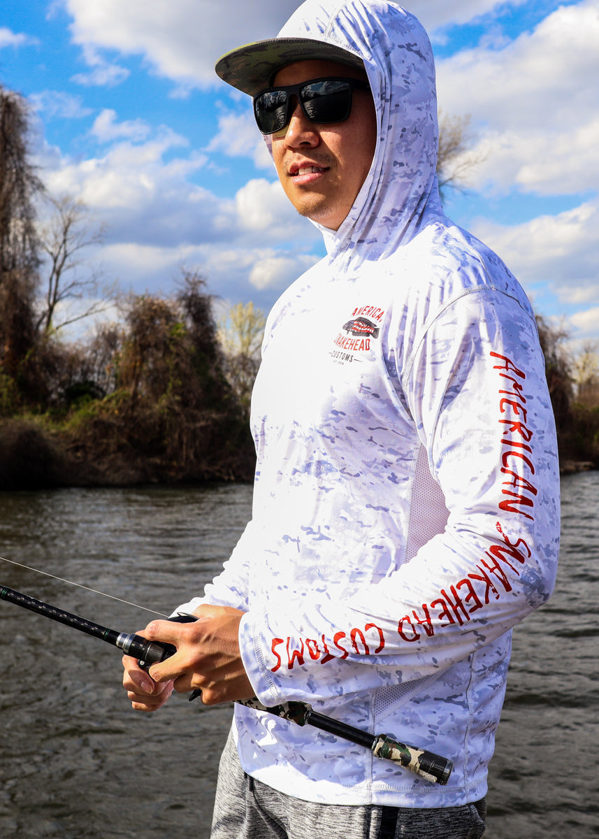 PREMIUM ASC PERFORMANCE HOODIE: ARTIC CAMO – American Snakehead Customs LLC